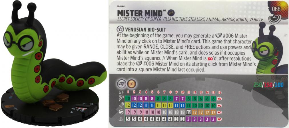 Mister Mind 068 Chase Masters Of Time Heroclix Trollandtoad
